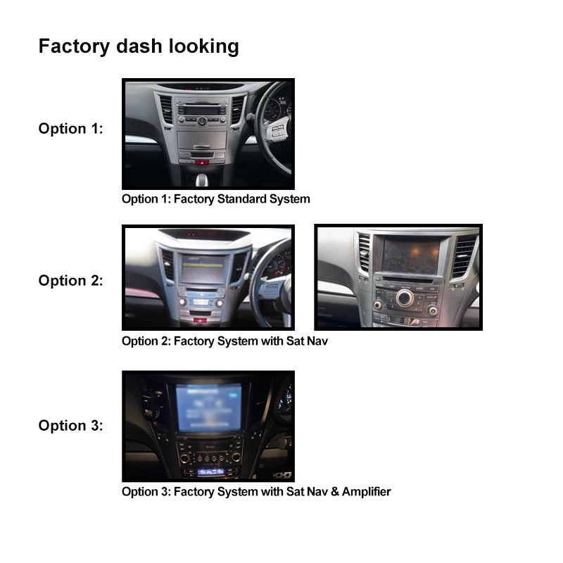 9 Inch Facia F9SR6 Fascia Dash Plate Panel For Subaru Liberty Outback ...